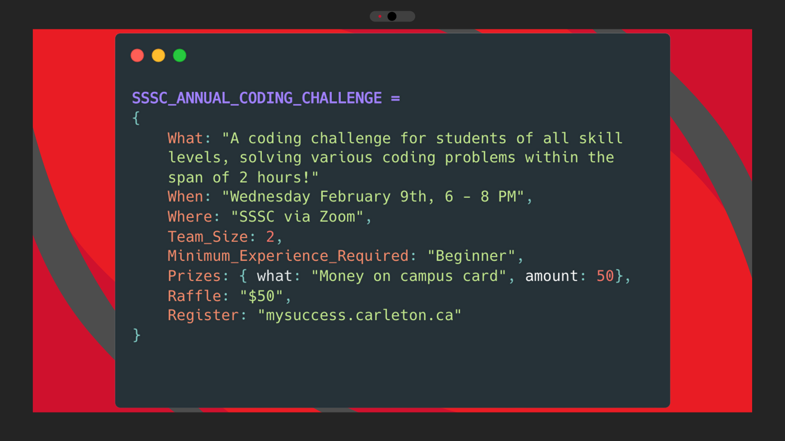 Carleton Coding Challenge | Science Student Success Centre